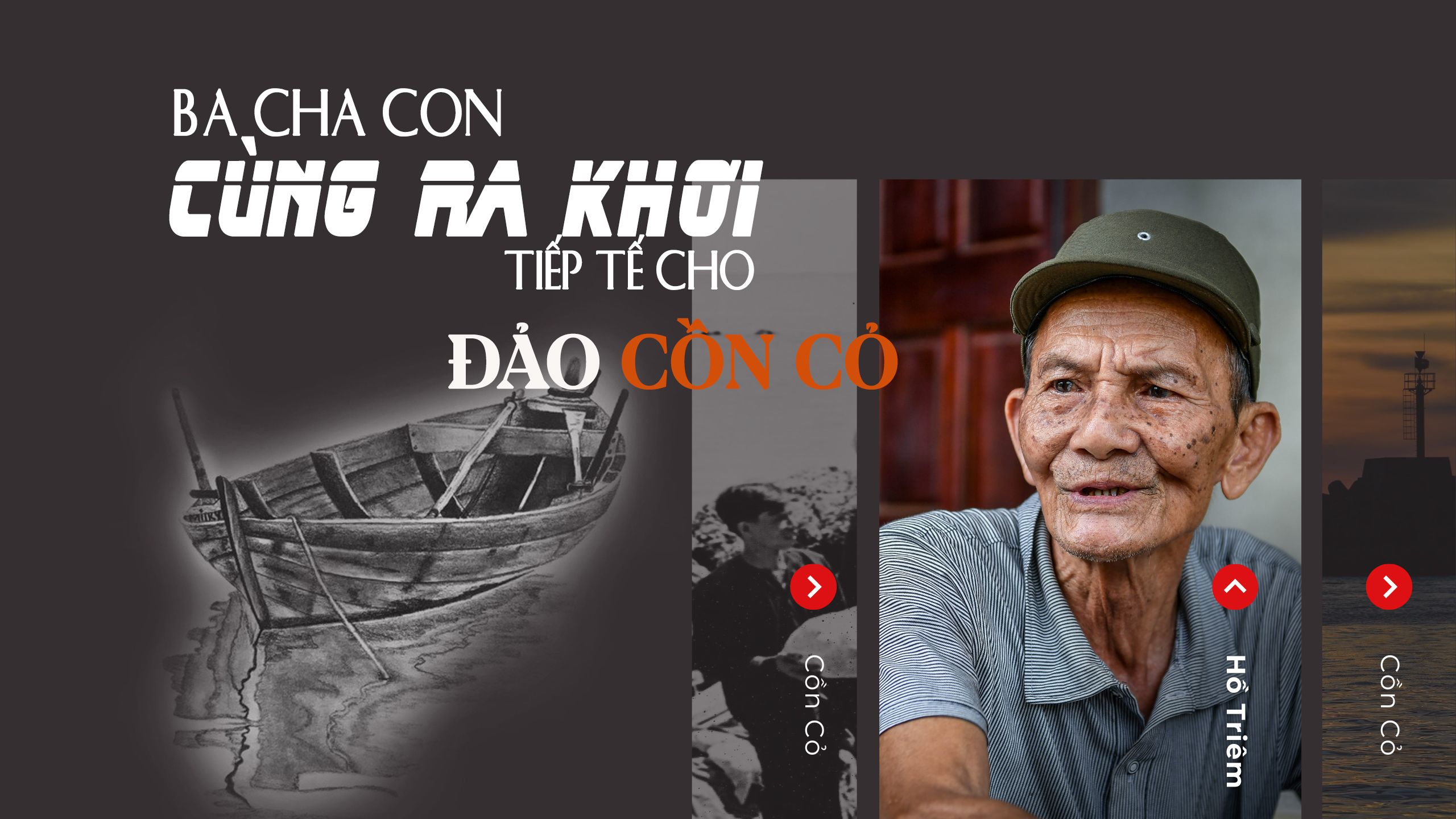 Ba cha con cùng ra khơi tiếp tế cho đảo Cồn Cỏ