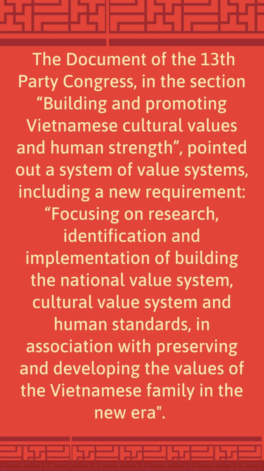 Positioning the value system of Vietnamese people in international integration